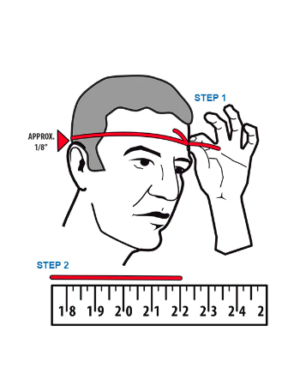 Step 3: The measurement in inches can be converted into your hat size ...